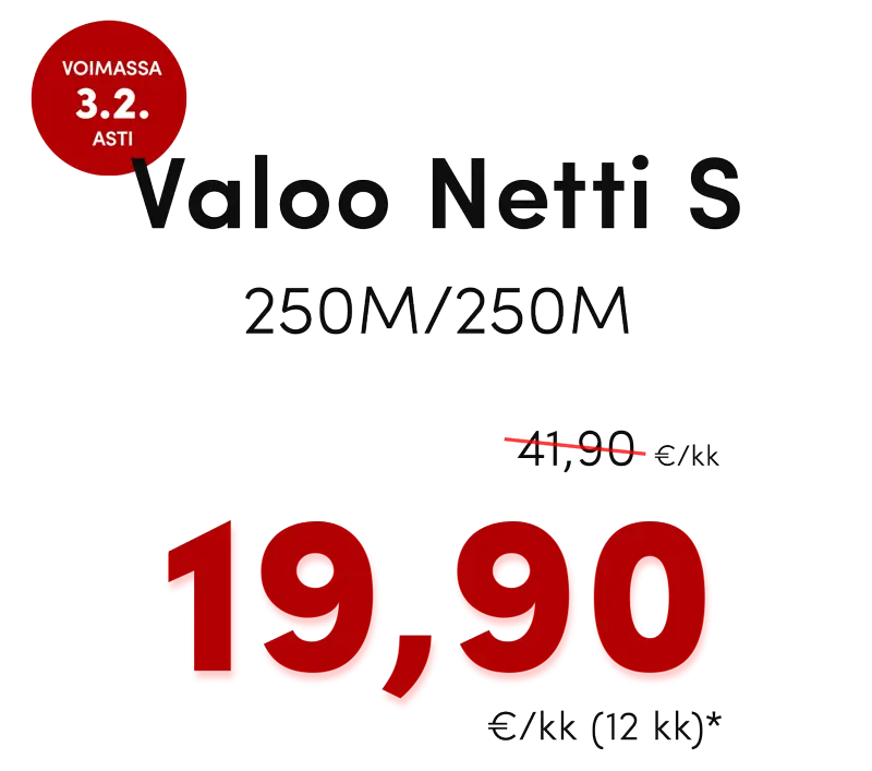 Valokuitu - Tilaa valokuitu kotiin nyt edullisesti Valoolta